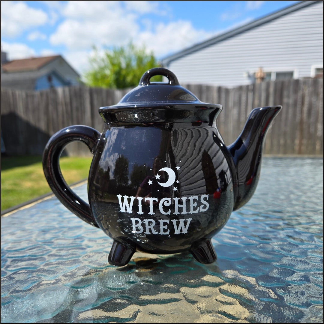 Witches Brew Teapot, Cauldron Tea Kettle, Altar Decor - Etsy