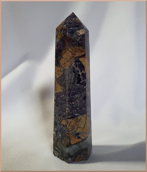 Purply Brecciated Fluorite Point Fluorite Root Tower 3 - Etsy