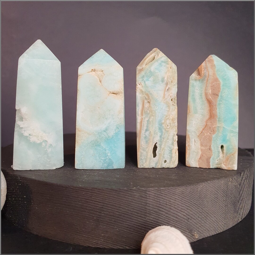 Blue Hemimorphite Towers, Hemimorphite Obelisks, ~1.75"+ - Etsy
