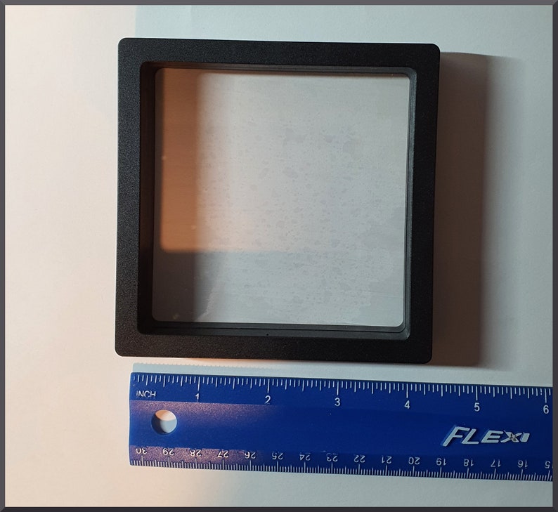 Square 3D Floating Display Frame Black or White Display Stand - Etsy