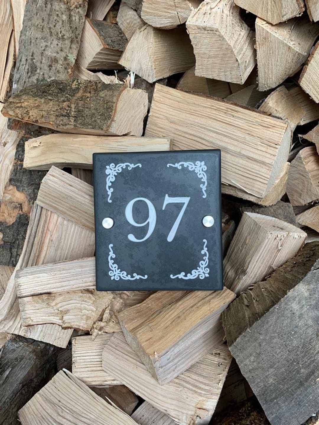 Gorgeous Welsh Slate House Sign, 22mm Thick, Deep Engraved (not Laser ...