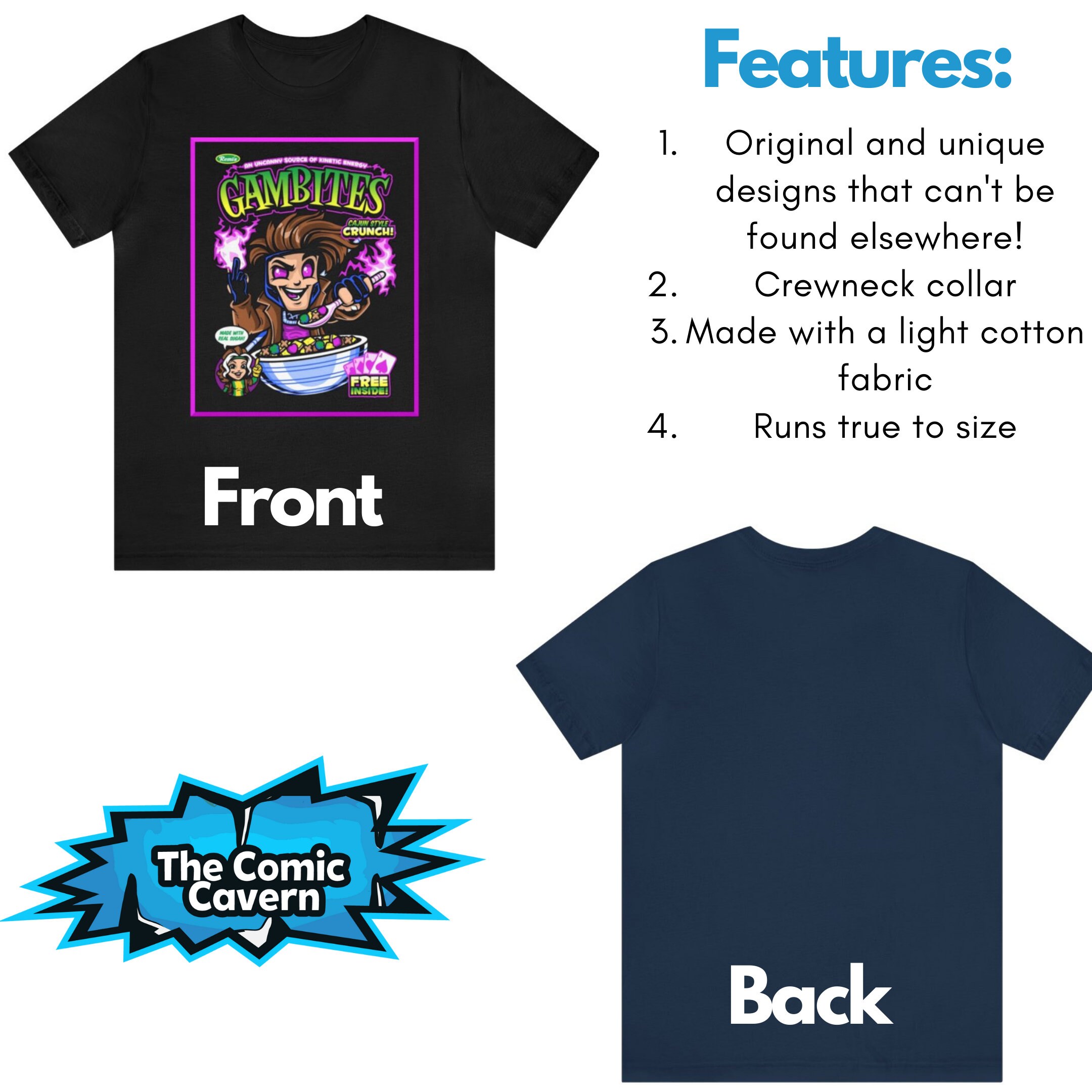 Gambite Xmen Rogue and Gambit Shirt L Unisex Marvel Shirt I Gifts for ...