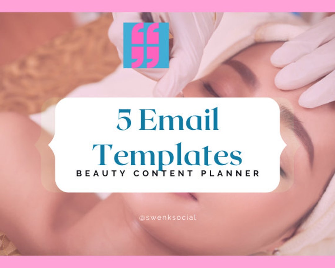 Customizable Spa Email Templates Newsletter Design Marketing Kit for ...