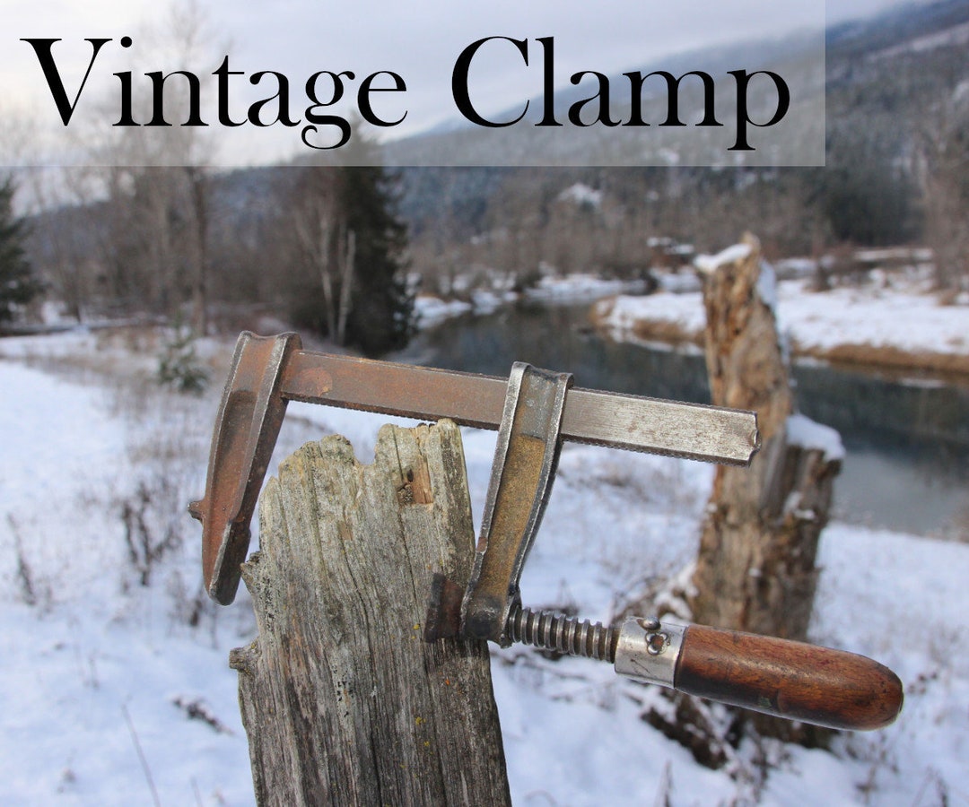 Small Vintage Steel Clamp - Etsy