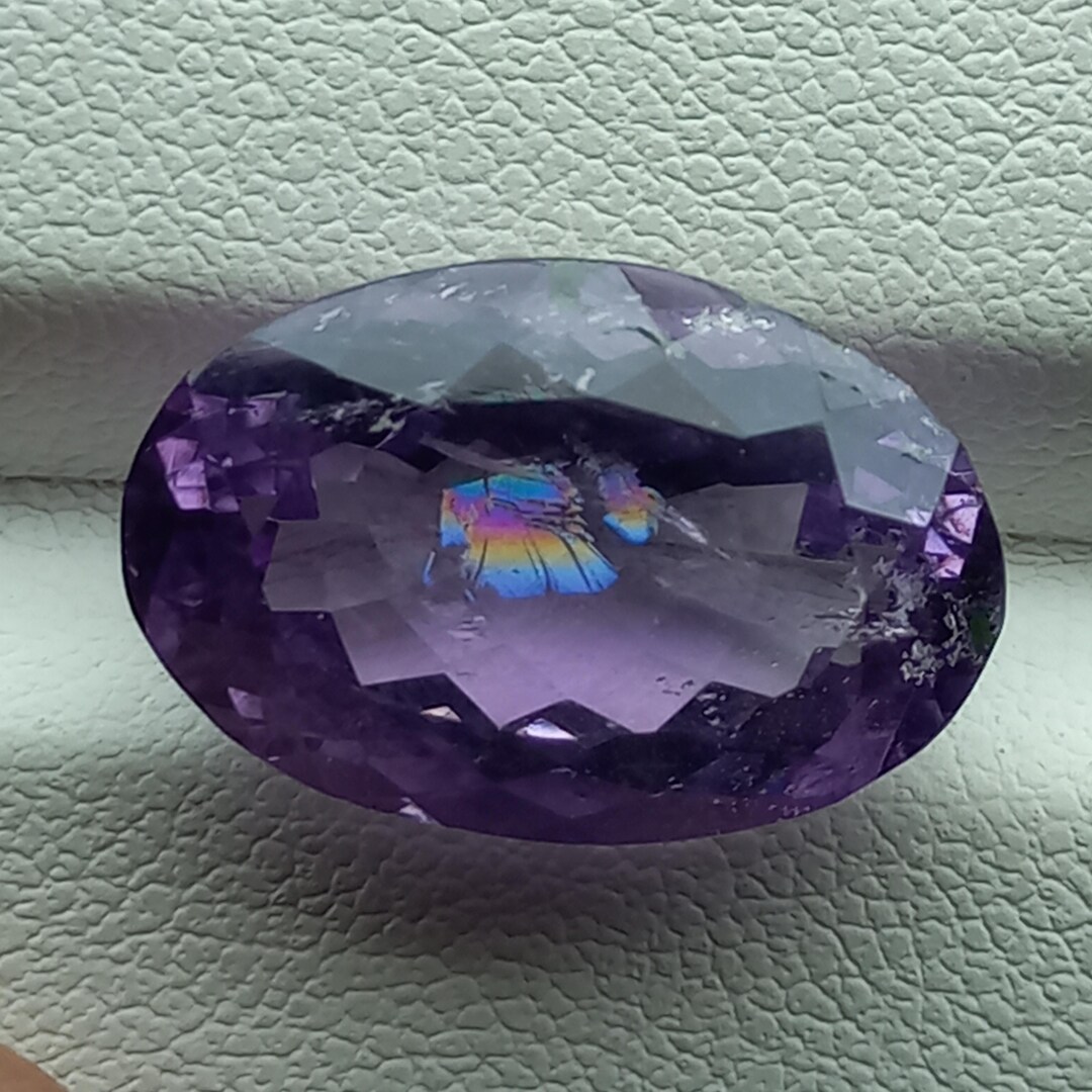 Rainbow Fire Amethyst Gemstone Rainbow Fire Oval Gemstone Size-12×18mm ...