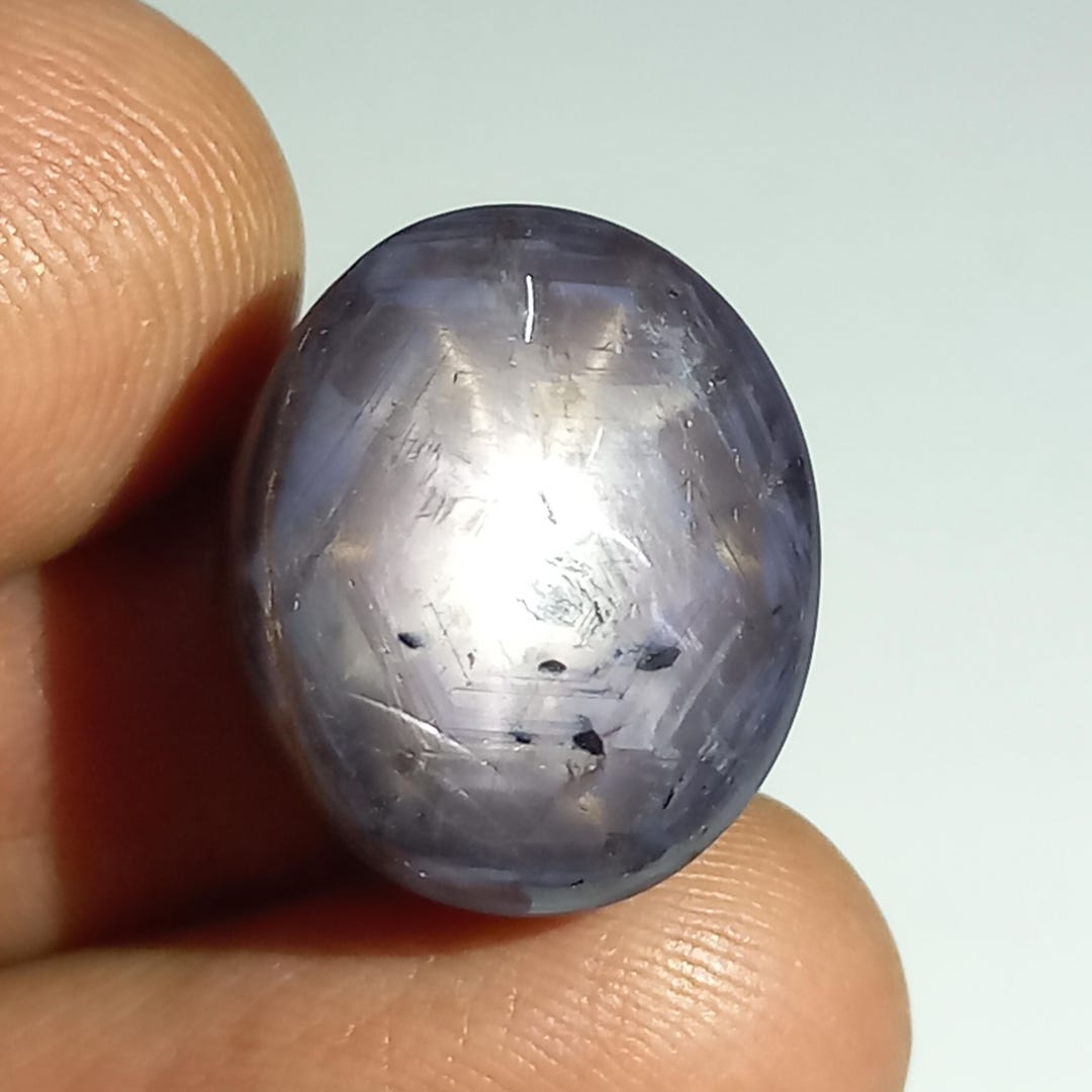 Purple Star Ruby Cabochon: 38ct Indian Gemstone (15x18x11mm) - Etsy