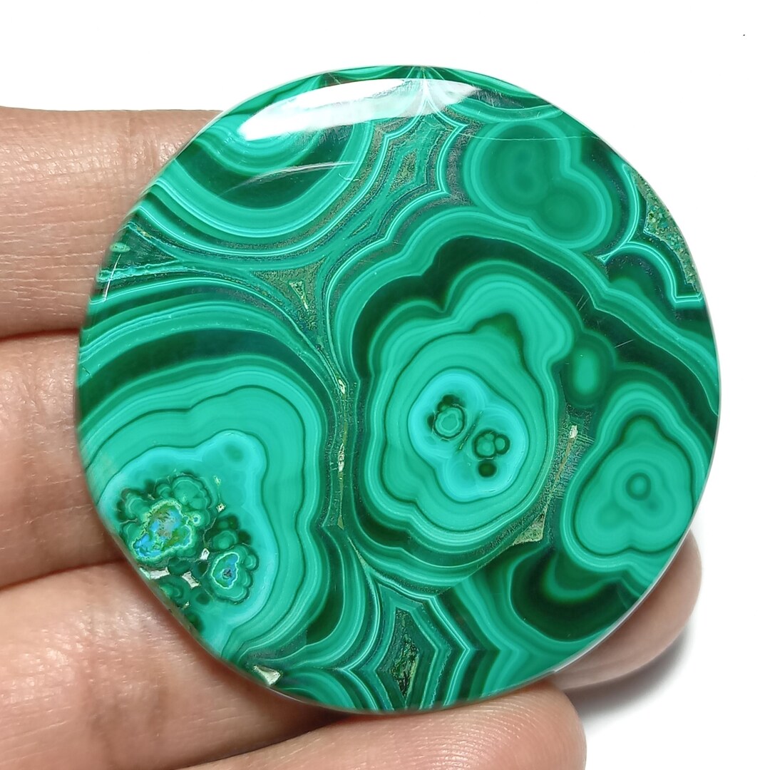 Large Malachite Cabochon Rare Malachite Cabochon Size-496mm,weight ...