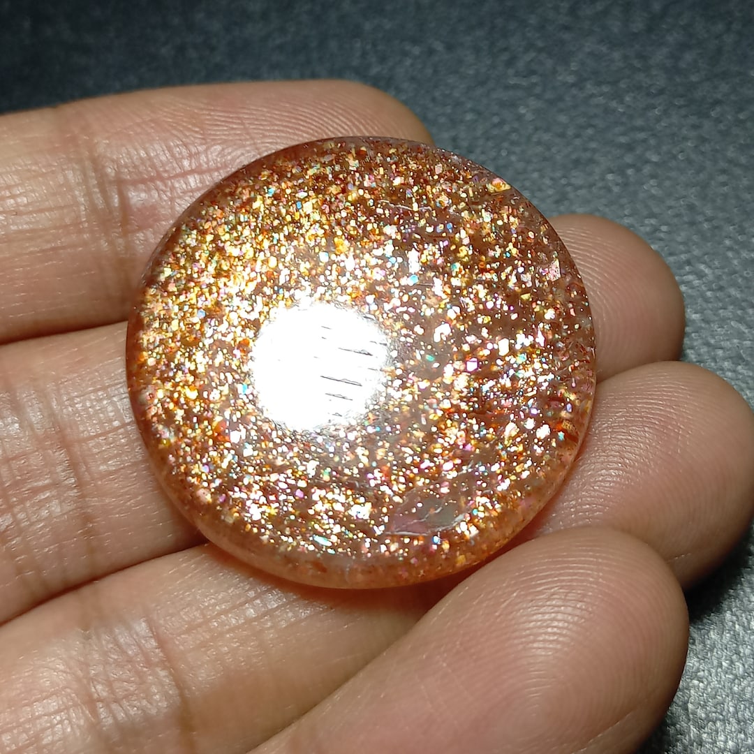 100%natural Confetti Orange Sunstone Cabochon Loose Gemstone for Ring ...