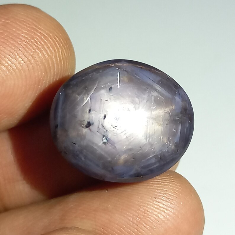 Purple Star Ruby Cabochon: 38ct Indian Gemstone (15x18x11mm) - Etsy