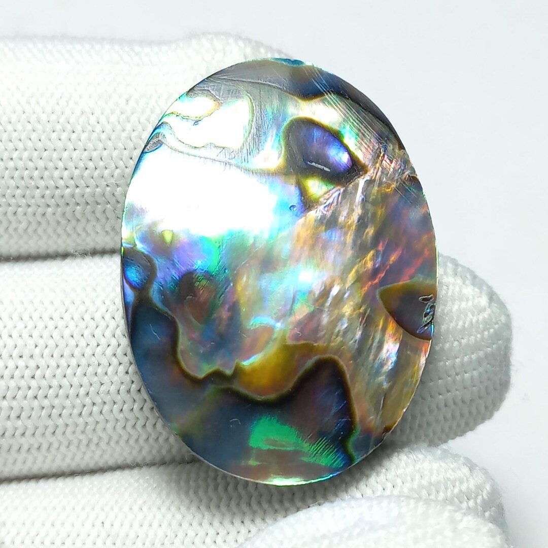 Purple Abalone Shell Cabochon Oval Cabochon for Wire Wrapping ...