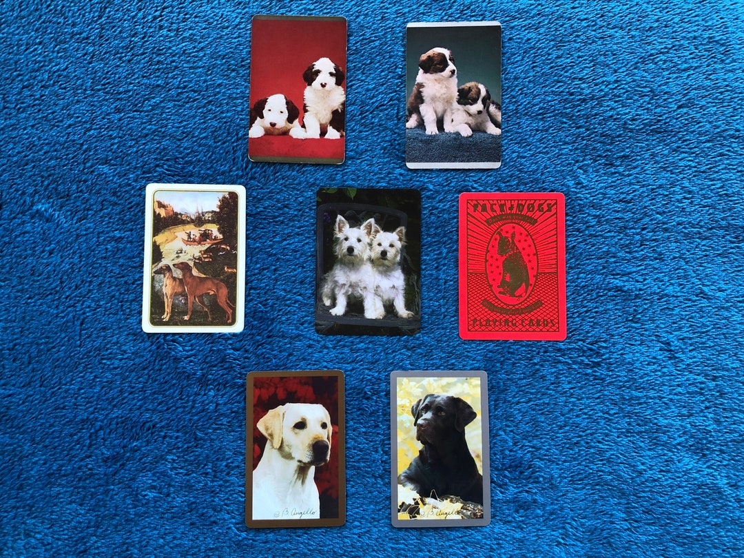 Dog Playing Card Variety Pack of Individual Cards - Etsy