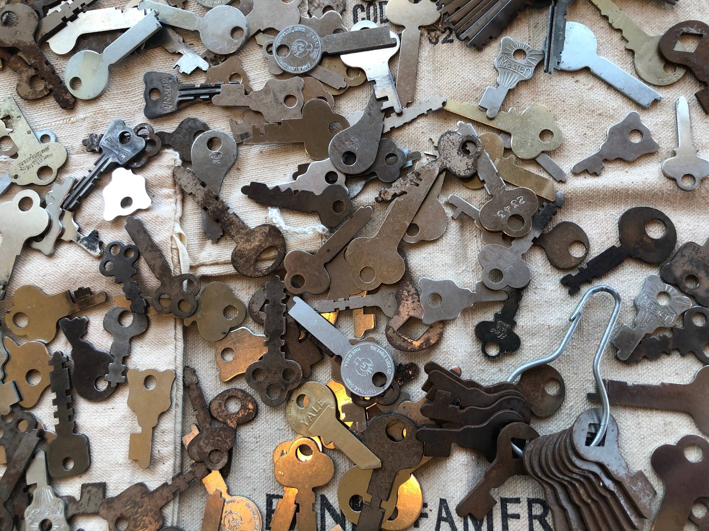 Antique Flat Keys Pack - Etsy