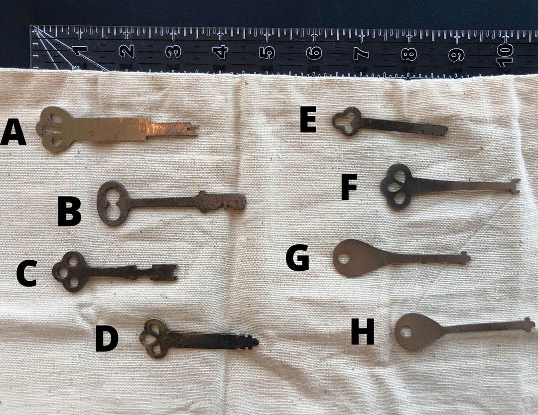 Antique Flat Keys - Extra Large - Etsy