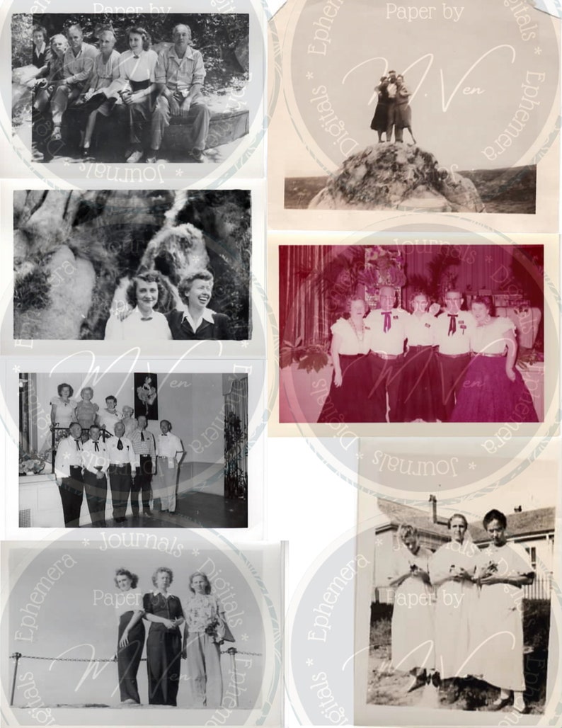 Digital Download - Vintage Friend Photographs Pack A - Etsy