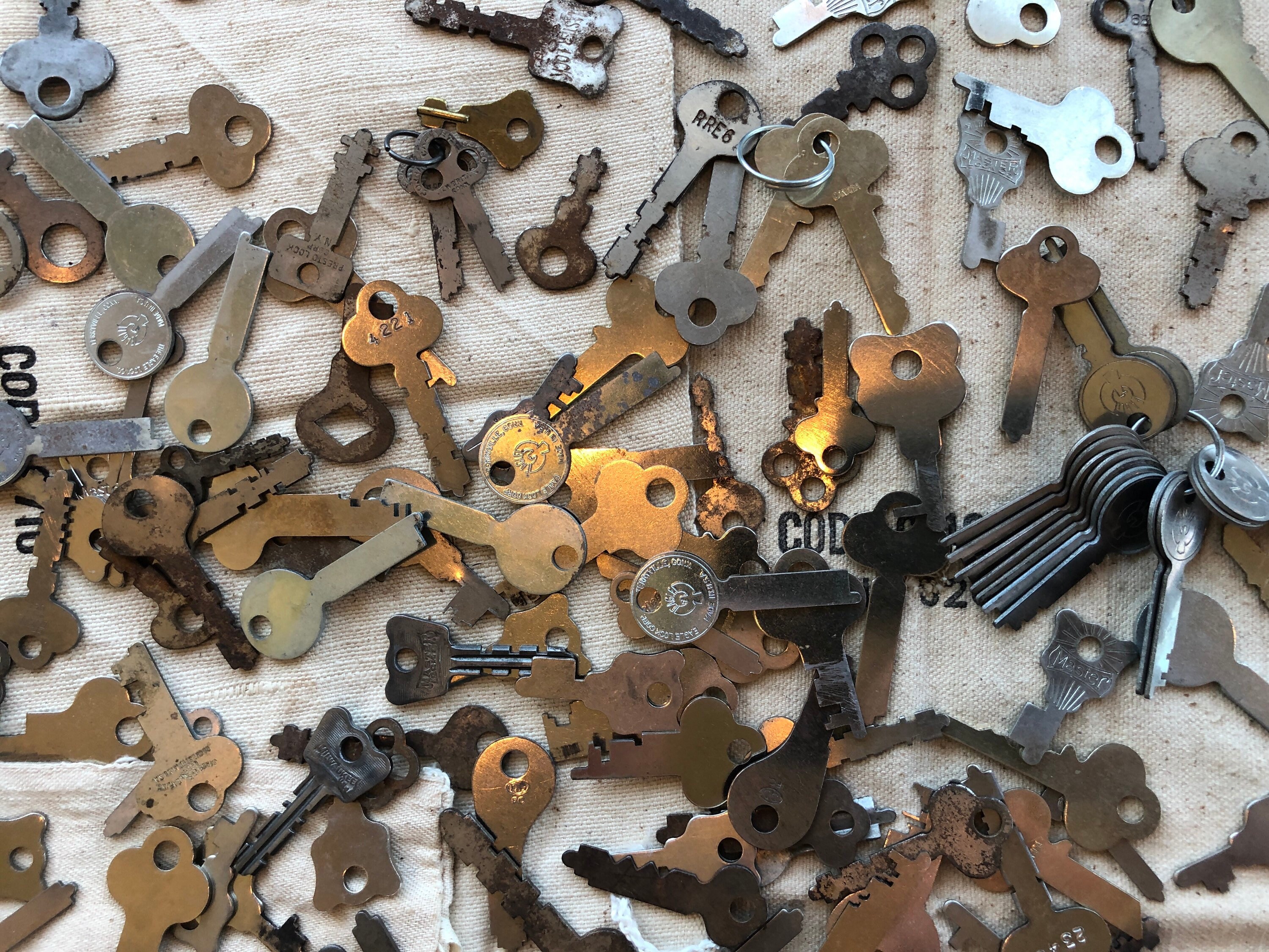 Antique Flat Keys Pack - Etsy
