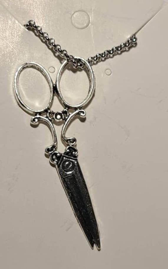 Scissor Necklace - Etsy