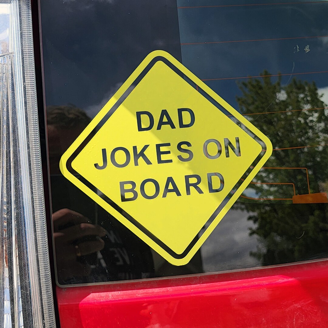 Dad Jokes on Board Vinyl Decal – Car, Laptop Sticker - Etsy
