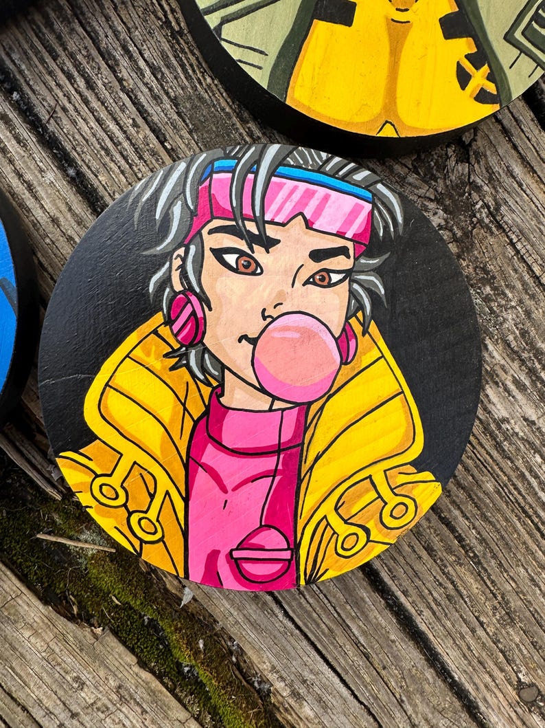 X-men ’97 Coaster Set (8) | Hand Painted Coasters | 5” Pine Wood ...
