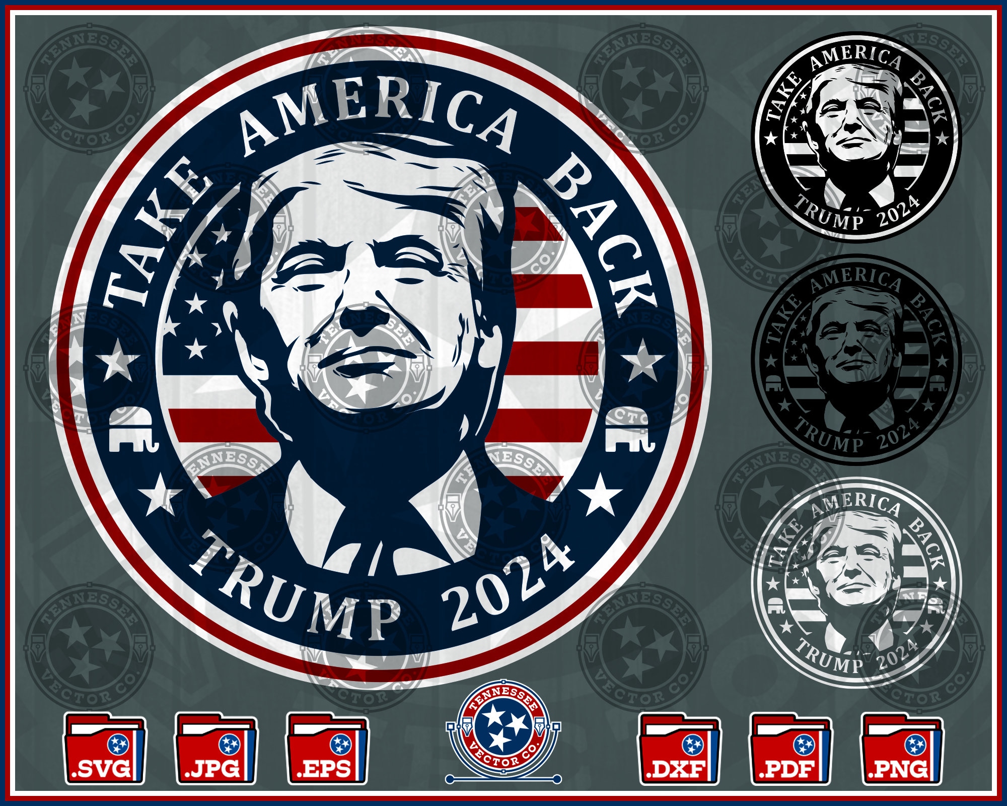 Donald Trump SVG, MAGA Svg, Let's Go Brandon, Trump 2024, Make America ...