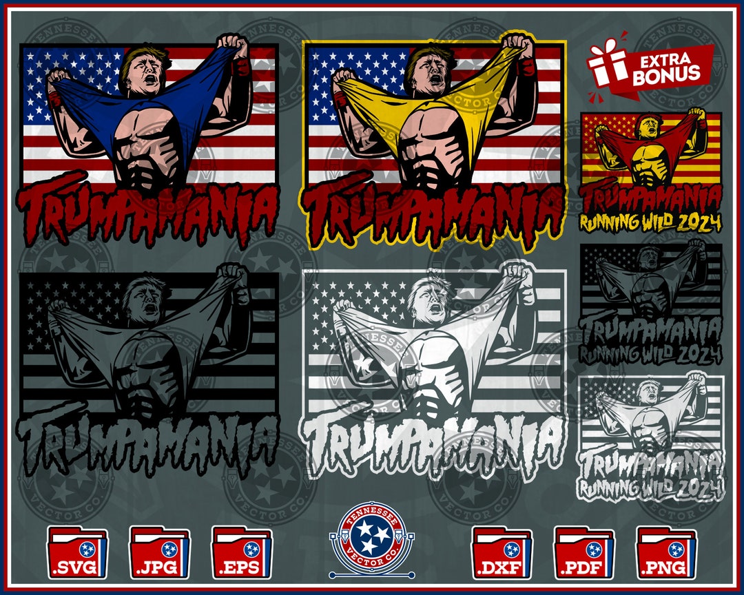 Trumpamania, Donald Trump SVG, MAGA Svg, Save America, Trump 2024 ...