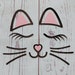 Cat Face Cake Topper Cat Face Set Cat Face Cake Decoration - Etsy