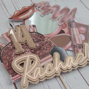 Cosmetics Cake Topper, Makeup Cake Topper, Beauty Cake Topper, Pamper ...