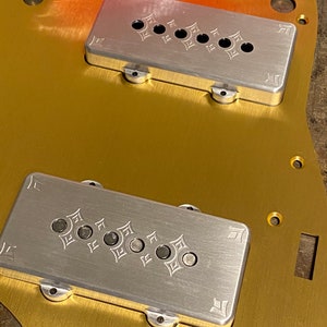 Jazzmaster Style Pickup Covers - Custom Engraved Aluminum…made in the ...