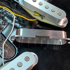 Stratocaster Style Single Coil Pickup Covers...custom Machined Aluminum ...