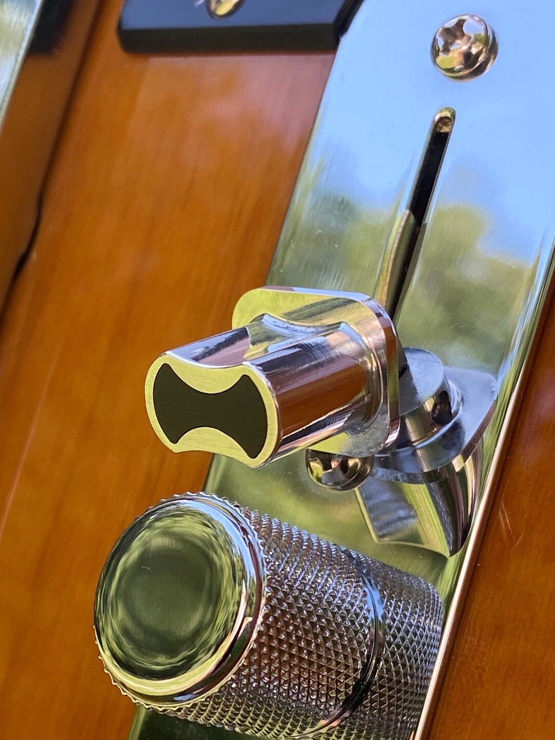 Tele Style Top Hat Switch Tip With Inlay - Custom Machined Aluminum ...