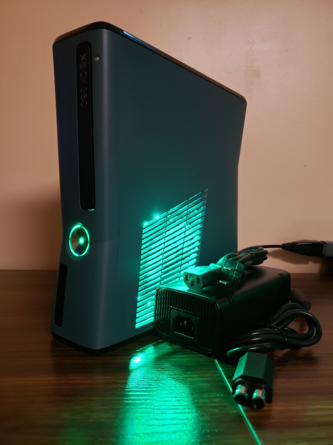 500GB RGH Xbox 360 Slim W/power Supply Corona Model Custom Shell. - Etsy