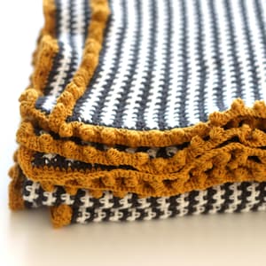 Minimalist Throw Crochet Pattern - Modern Design, Soft & Cozy - Stripes ...