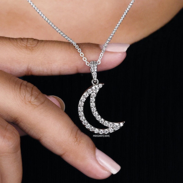 Half Moon Pendant - Etsy
