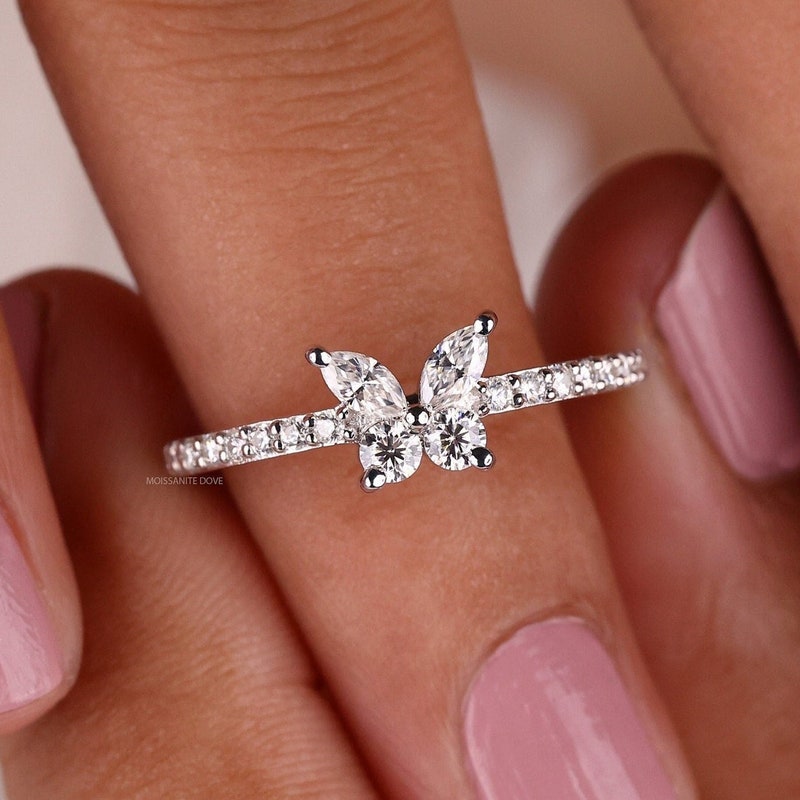 Butterfly Ring - Etsy