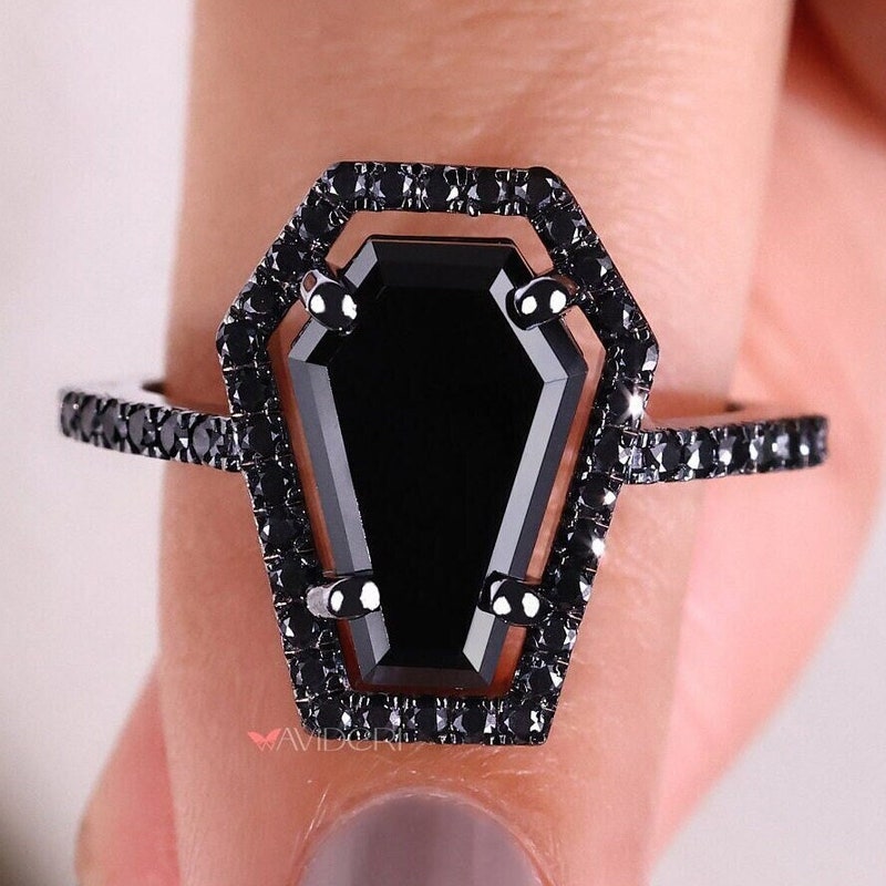 Black Goth Ring - Etsy