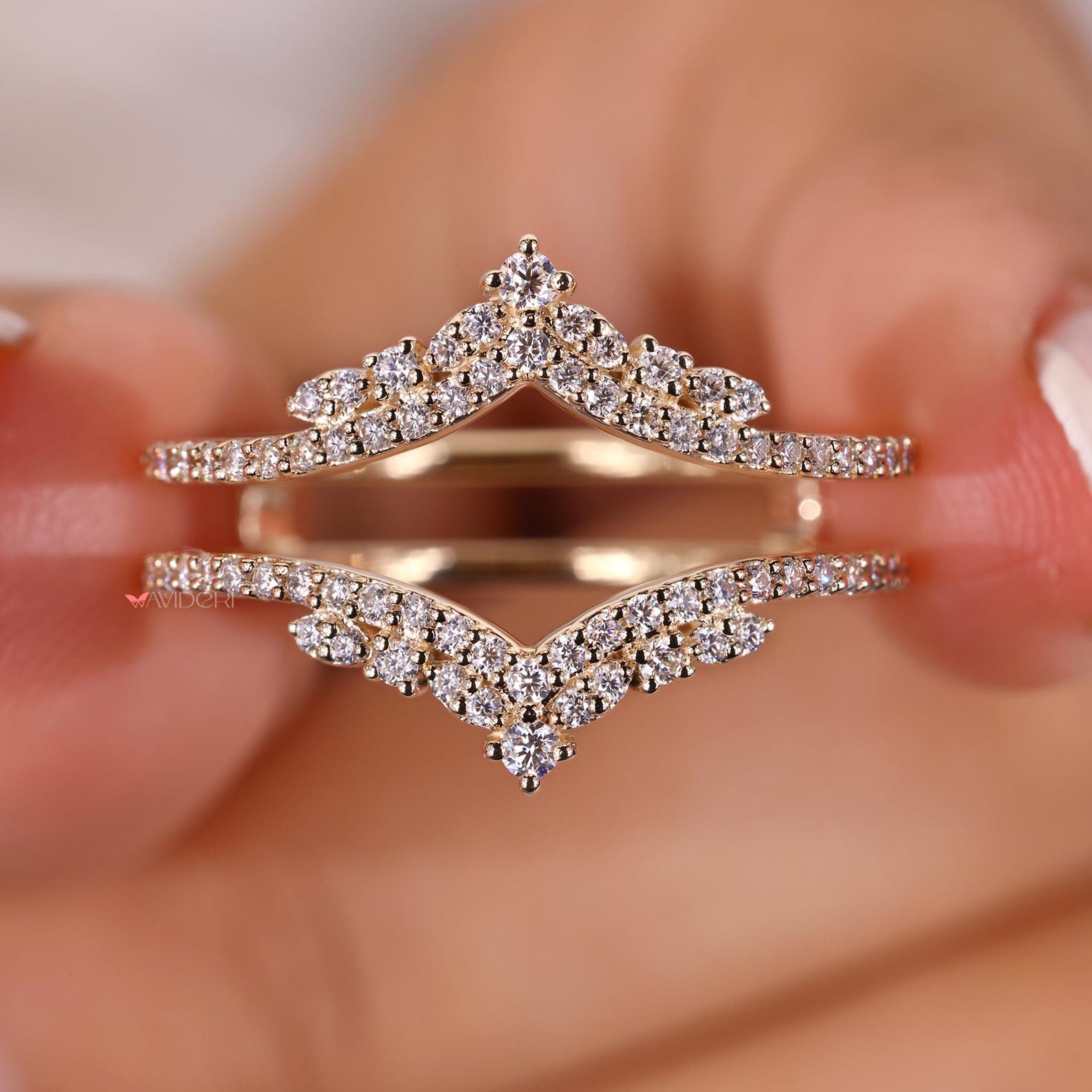 Lab Grown Diamond Ring Enhancer: 0.40ct Round Wedding Band - Etsy