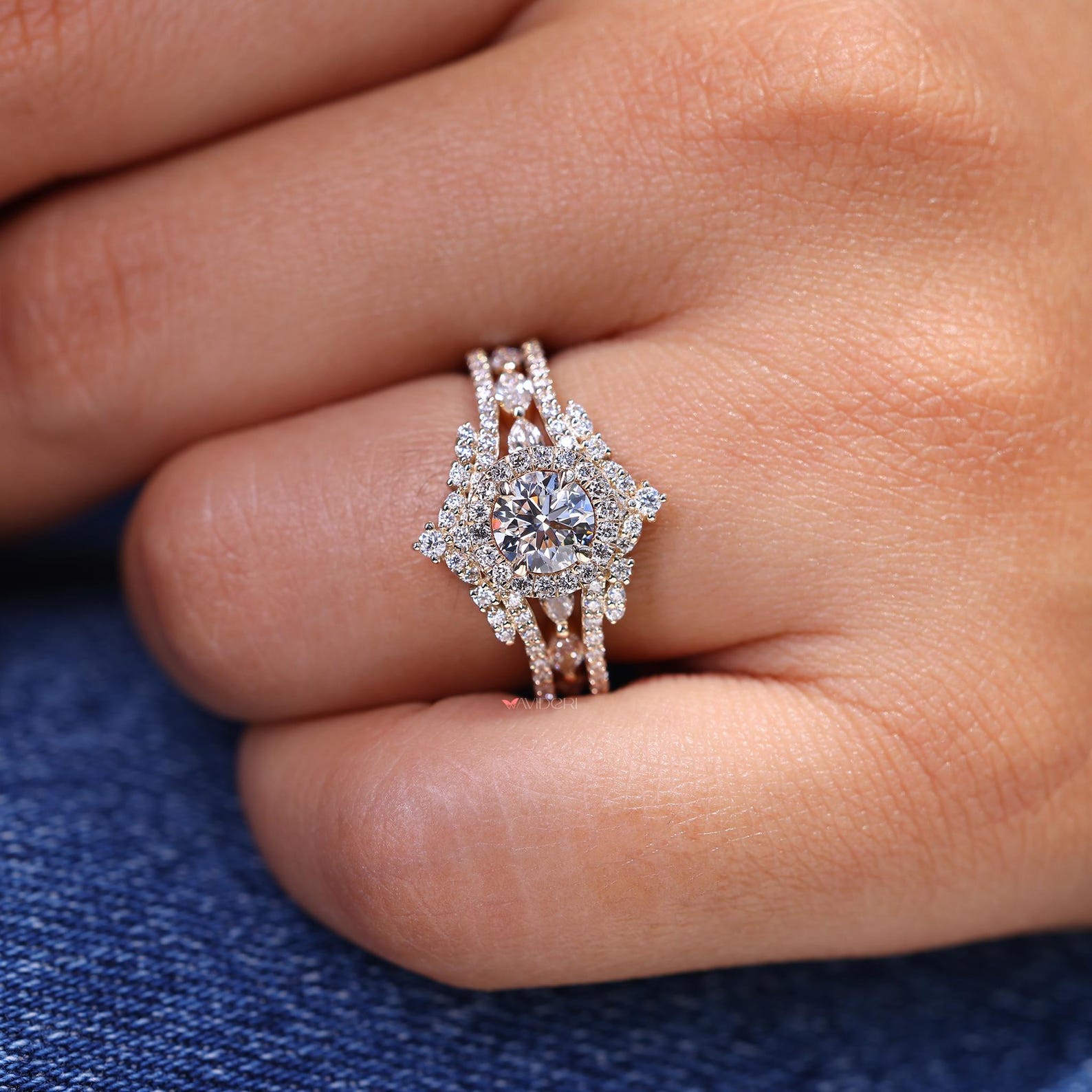 Lab Grown Diamond Ring Enhancer: 0.40ct Round Wedding Band - Etsy