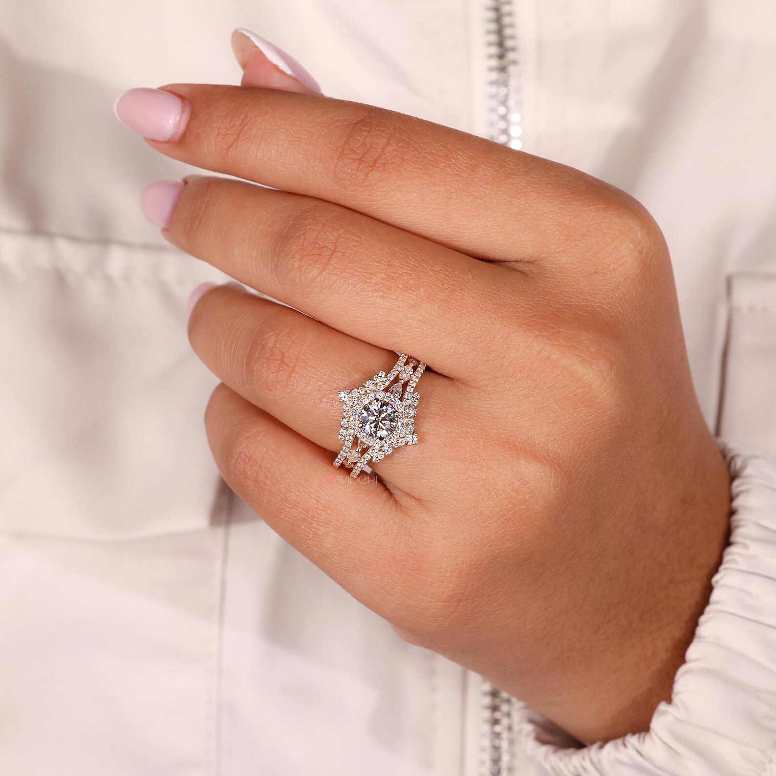 Lab Grown Diamond Ring Enhancer: 0.40ct Round Wedding Band - Etsy