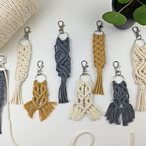 Macrame Keychain Pattern Bundle PDF | 6 Keychains | Instant Download ...