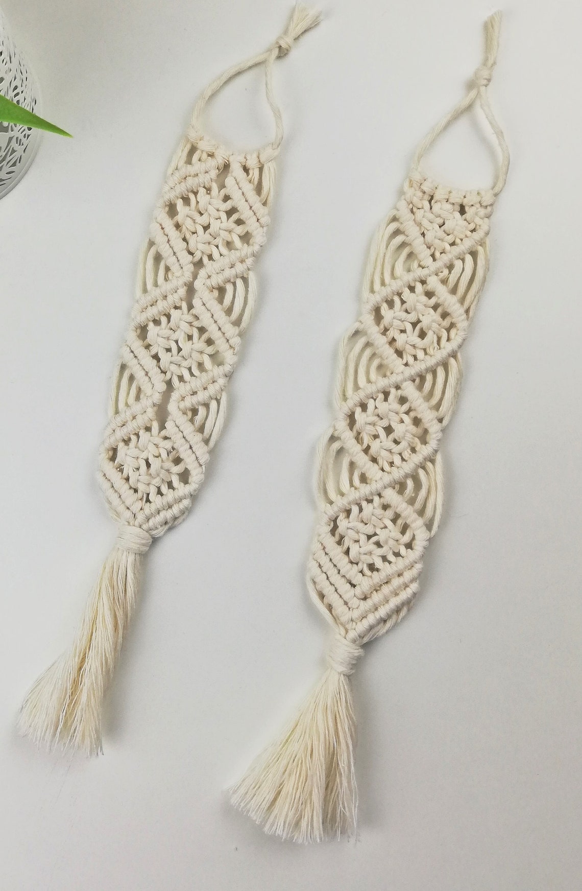 2 Macrame Bookmark Patterns PDF Instant Download Tutorial - Etsy Canada