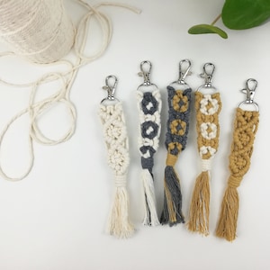 Macrame Keychain Pattern Bundle PDF | 6 Keychains | Instant Download ...