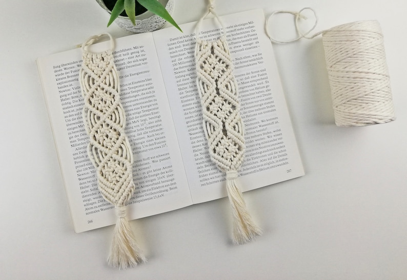 2 Macrame Bookmark Patterns PDF Instant Download Tutorial | Etsy