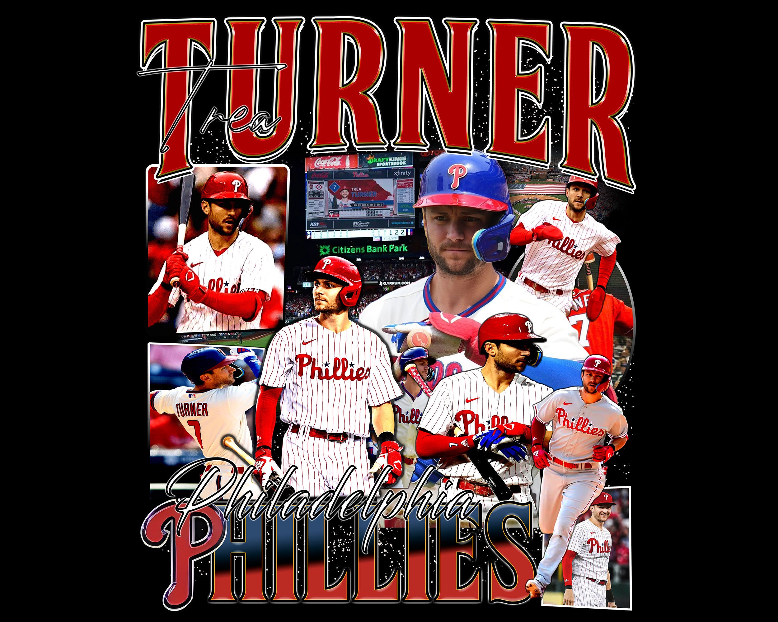Trea Turner Phillies T Shirt Design. PNG Digital - Etsy