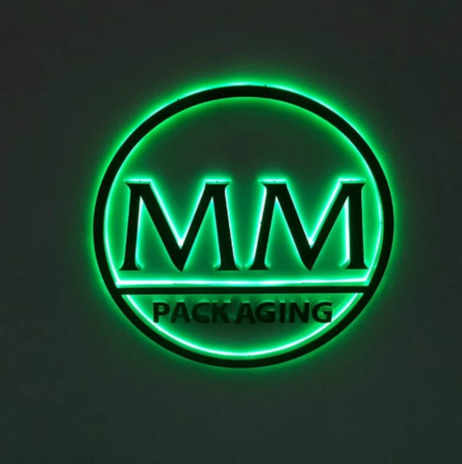 Backlit Company Sign, 3D Led Logo Custom Signage, Metal Light Custom ...