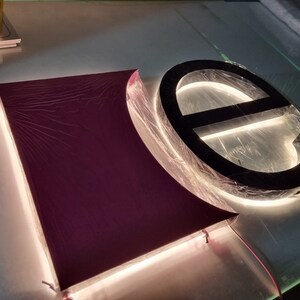 Backlit Company Sign, 3d Led Logo Custom Signage, Metal Light Custom ...