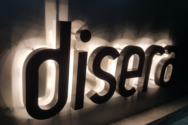 Backlit Company Sign, 3d Led Logo Custom Signage, Metal Light Custom ...