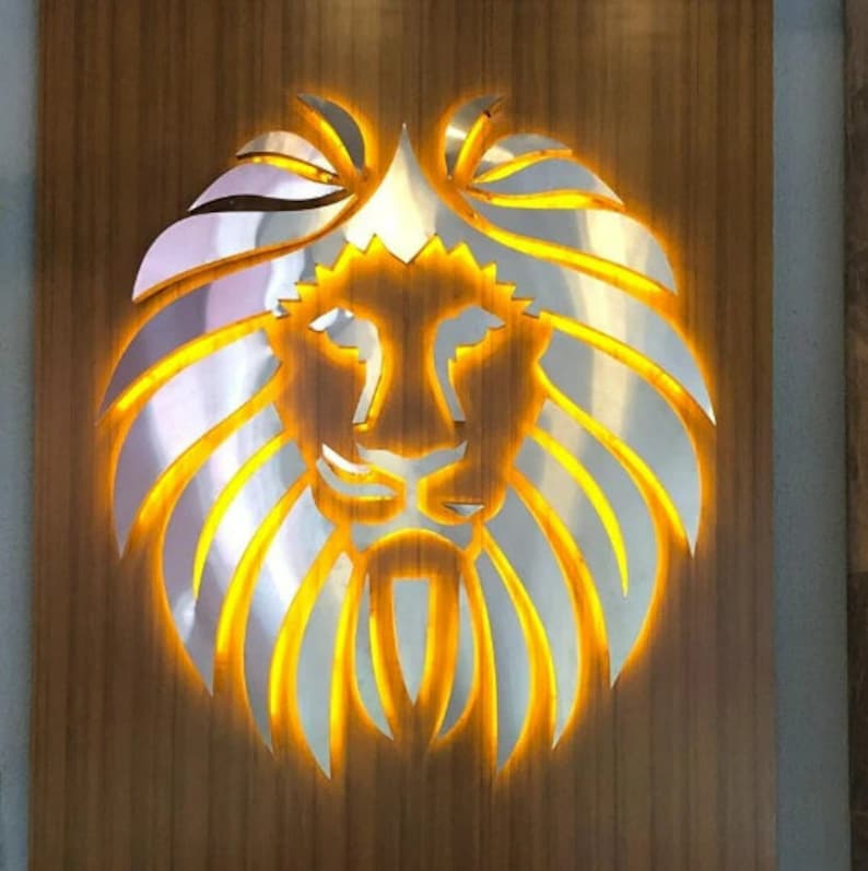 Backlit Company Sign, 3D Led Logo Custom Signage, Metal Light Custom ...