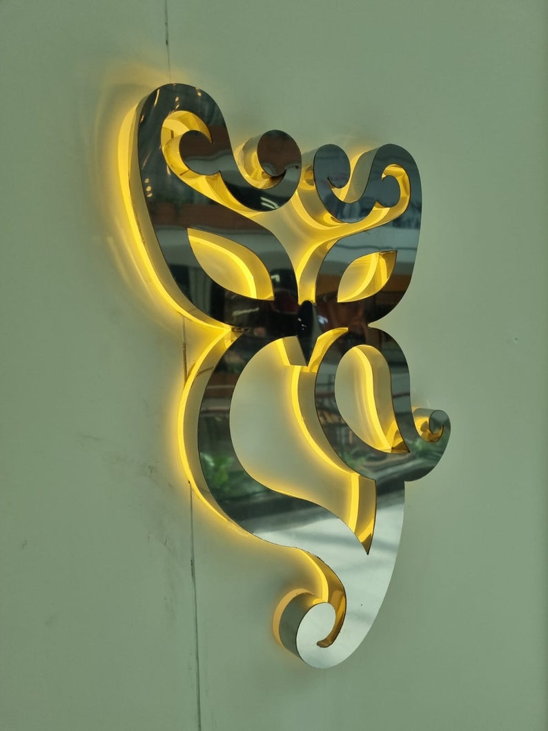 Letrero retroiluminado, Letrero LED 3d, Logotipo exterior personalizado ...