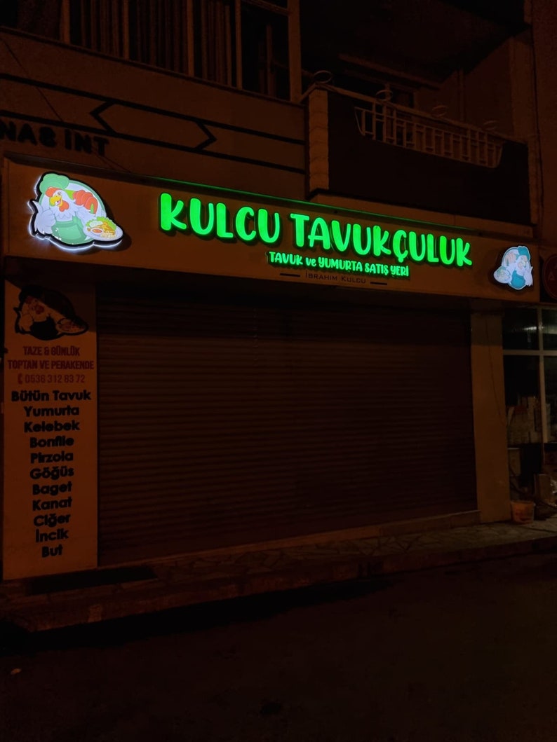 Backlit Company Sign, 3D Led Logo Custom Signage, Metal Light Custom ...