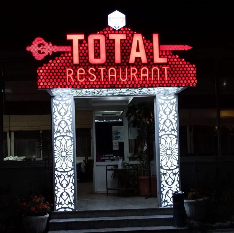 Illuminated Sign,3d Led Logo Custom Signage,metal Light Custom Business ...