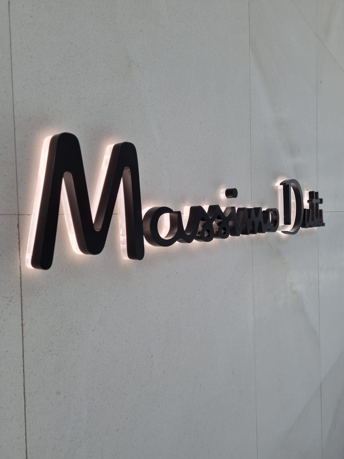 Outdoor Business Custom Led Sign, Outdoor Logo, Backlit Stainless Steel ...